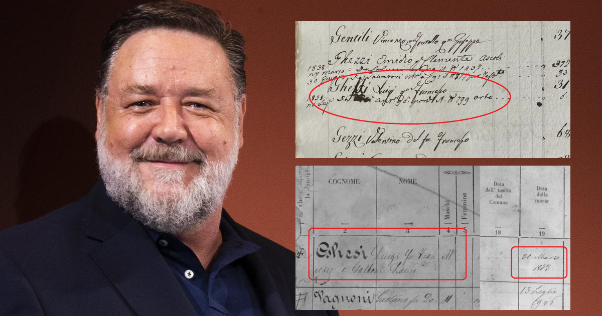 Russell Crowe, l’Archivio di Stato: «Nessun documento attesta che il ...